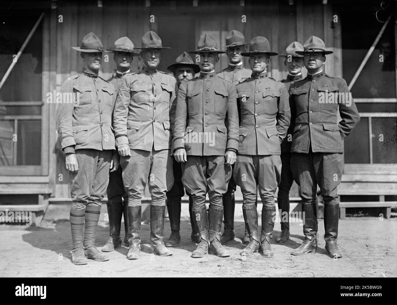 Camp Meade #1 - General Kuhn And Staff, 1917. Front: Col. Huntington ... Camp Meade #1 - General Kuhn And Staff, 1917. Front: Col. Huntington ...