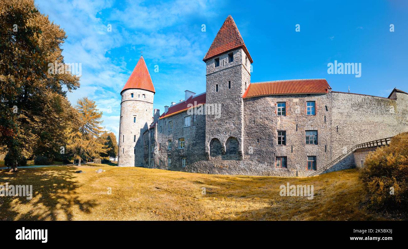 Medieval towers in old town. Tallinn, Estonia, Europe Stock Photo - Alamy