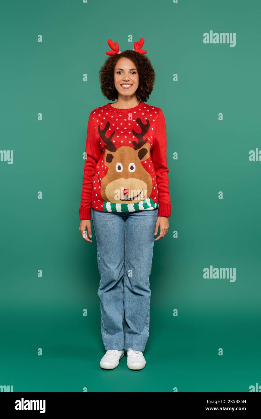 Woman in festive horns hi-res stock photography and images - Alamy