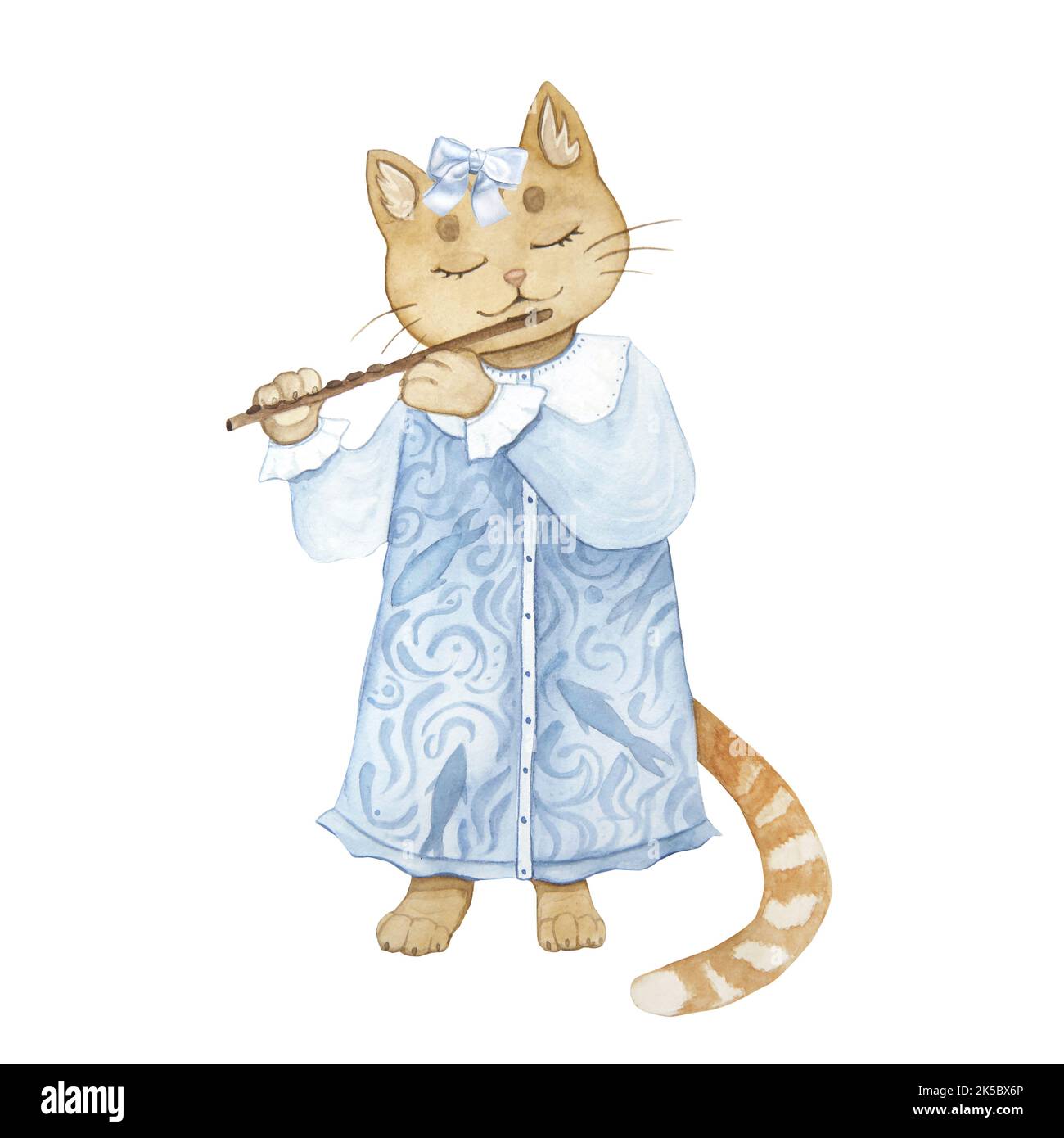 Watercolor illustration depicting vintage cute fairy tale children's ...