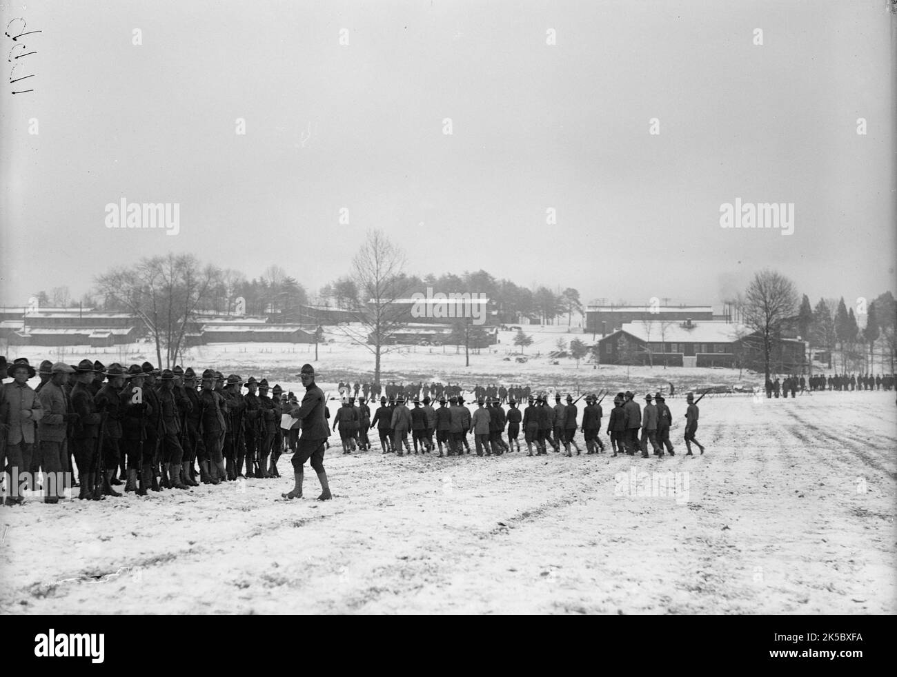 American soldiers at camp meade Black and White Stock Photos & Images ...