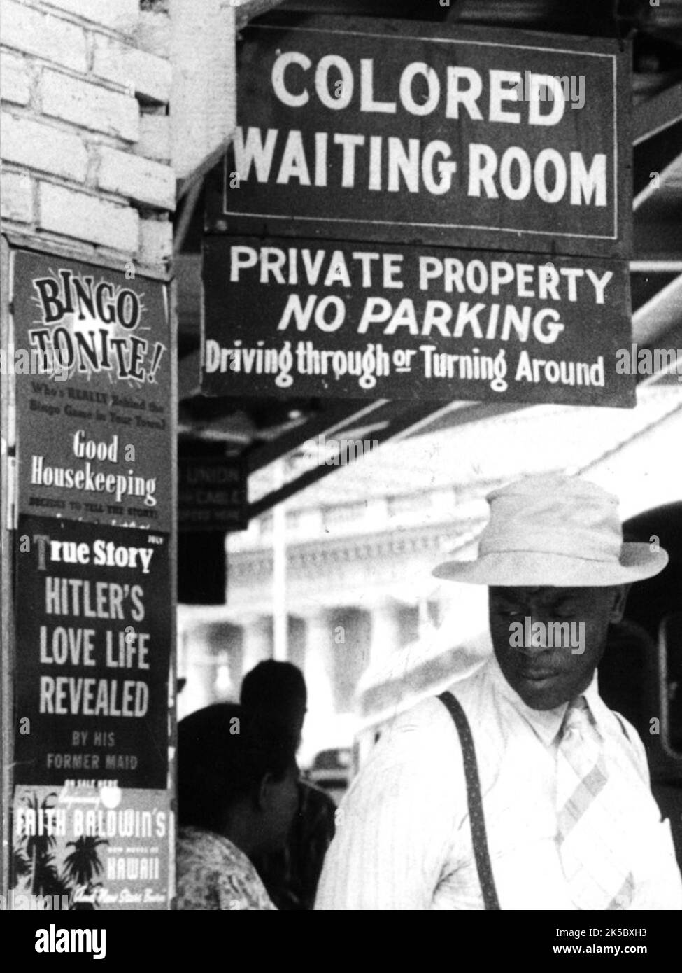 Jack Delano - At the bus station in Durham, North Carolina - May 1940 - COLORED WAITING ROOM ...