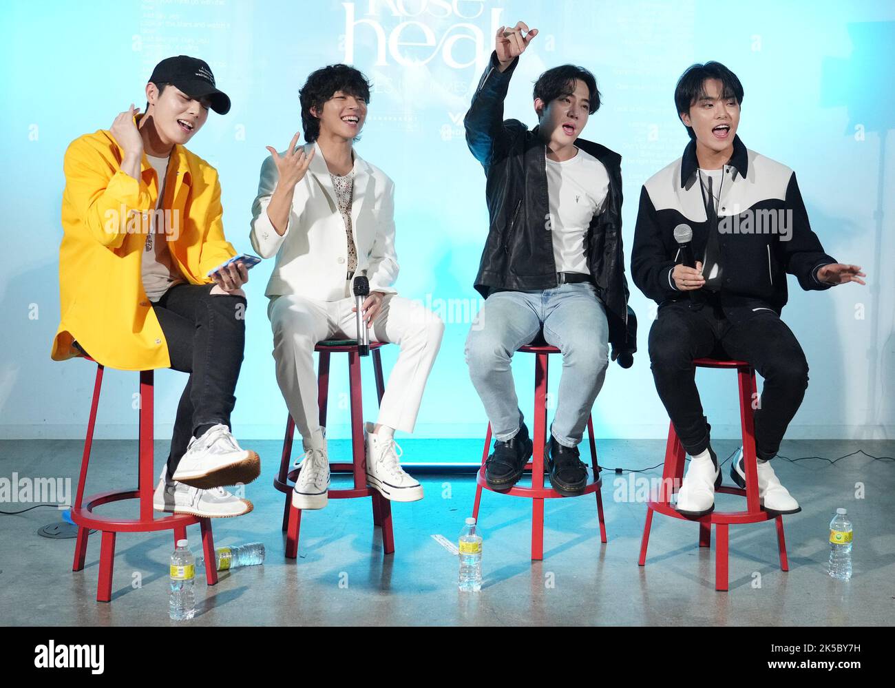 Los Angeles, USA. 06th Oct, 2022. (L-R) THE ROSE - Jaehyeong, Woosung ...