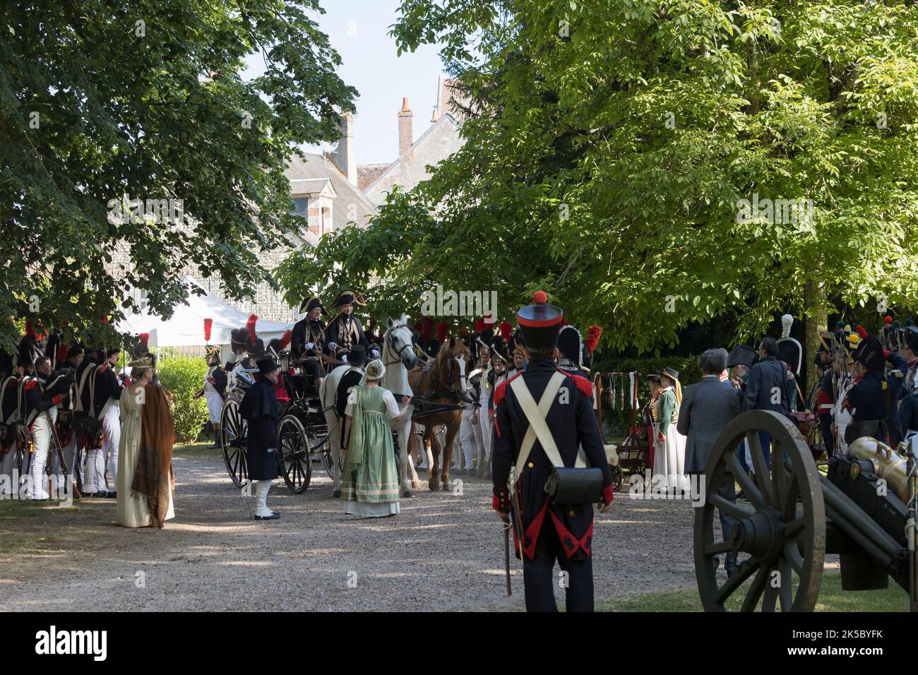 Reenactment First empire Montigny France Stock Photo - Alamy