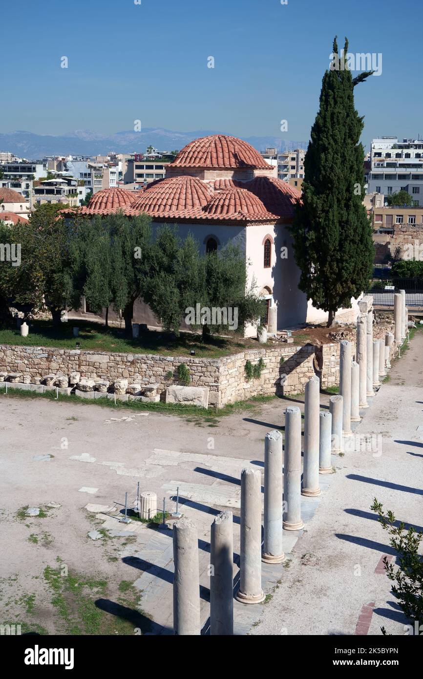 Archaeological site of Roman Market and Fethiye mosque in Athens ...