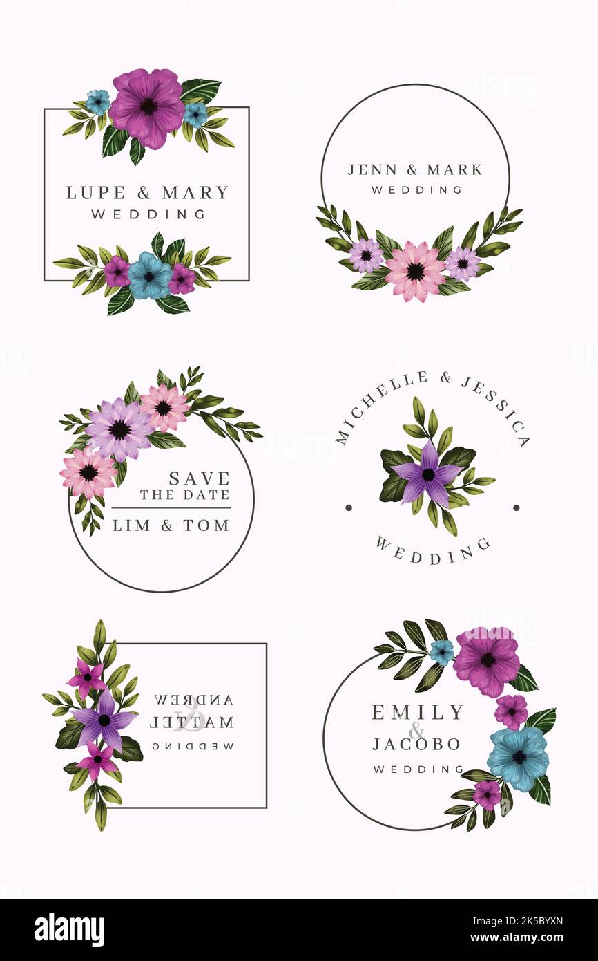 Monograms vector vectors Cut Out Stock Images & Pictures - Alamy