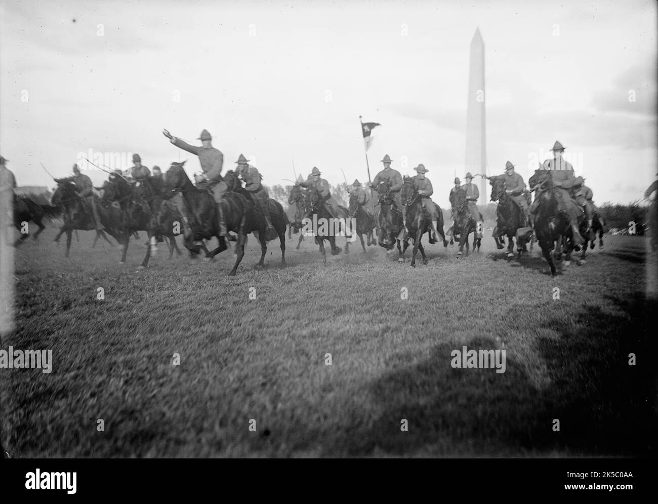 Cavalry Review By President Wilson - Cavalry In Maneuvers, 1913 ...