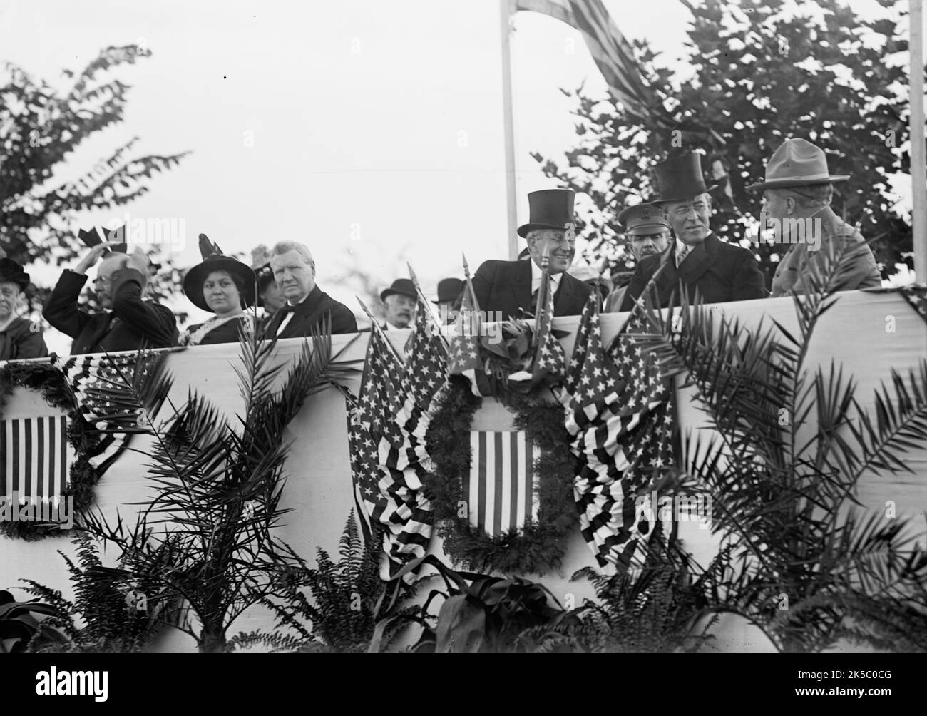 Cavalry Review By President Wilson, Washington, DC, 1913. In Reviewing ...
