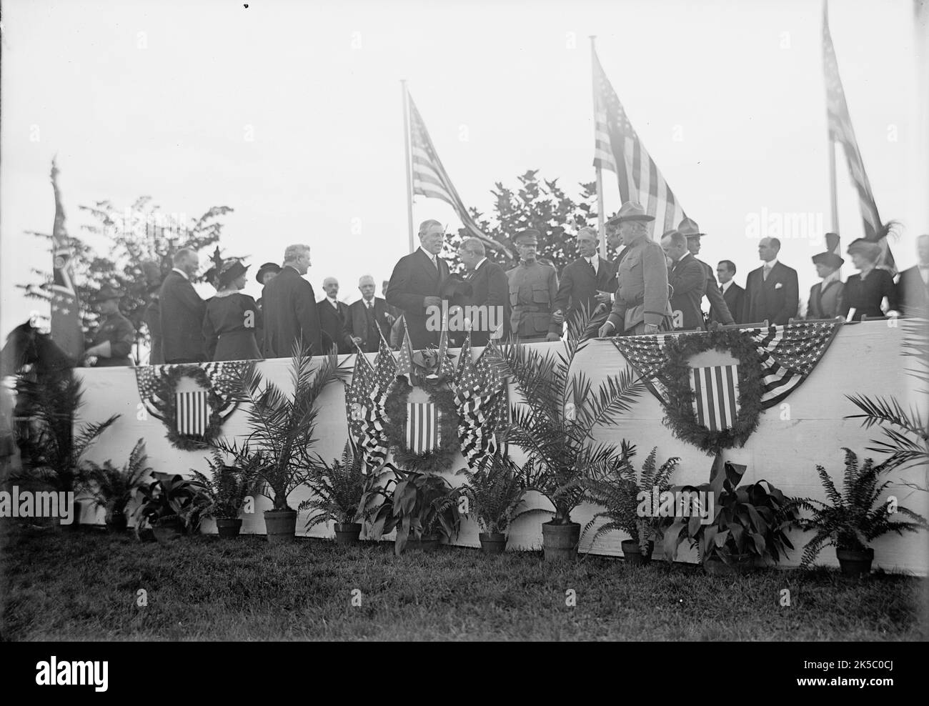 Cavalry Review By President Wilson, Washington, DC, 1913. In Reviewing ...