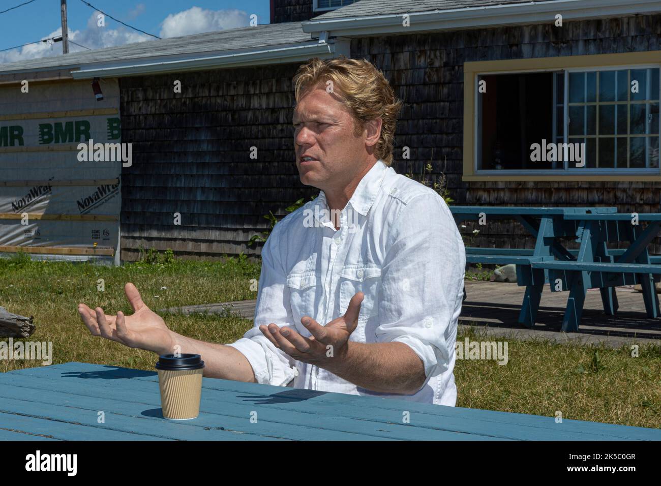 Alexis Deschenes, running for the Parti Quebecois (PQ) in the riding of ...