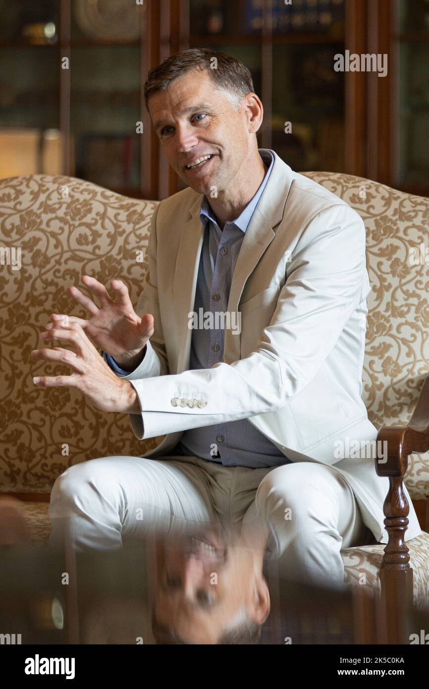 Quebec City mayor Bruno Marchand during an interview at the City hall ...