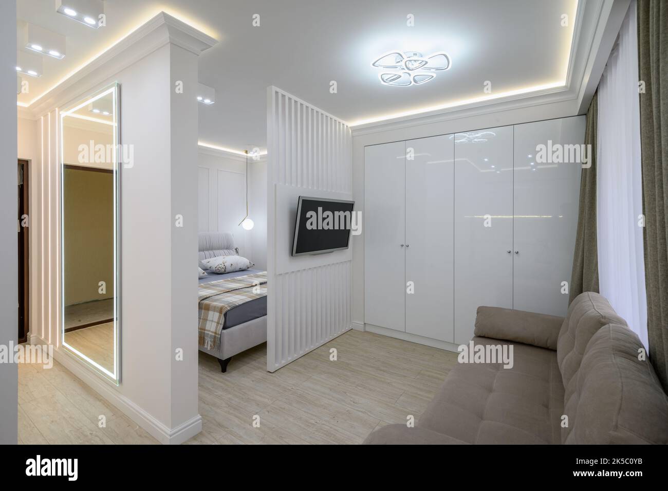 Studio flat sofa bed hi-res stock photography and images - Alamy