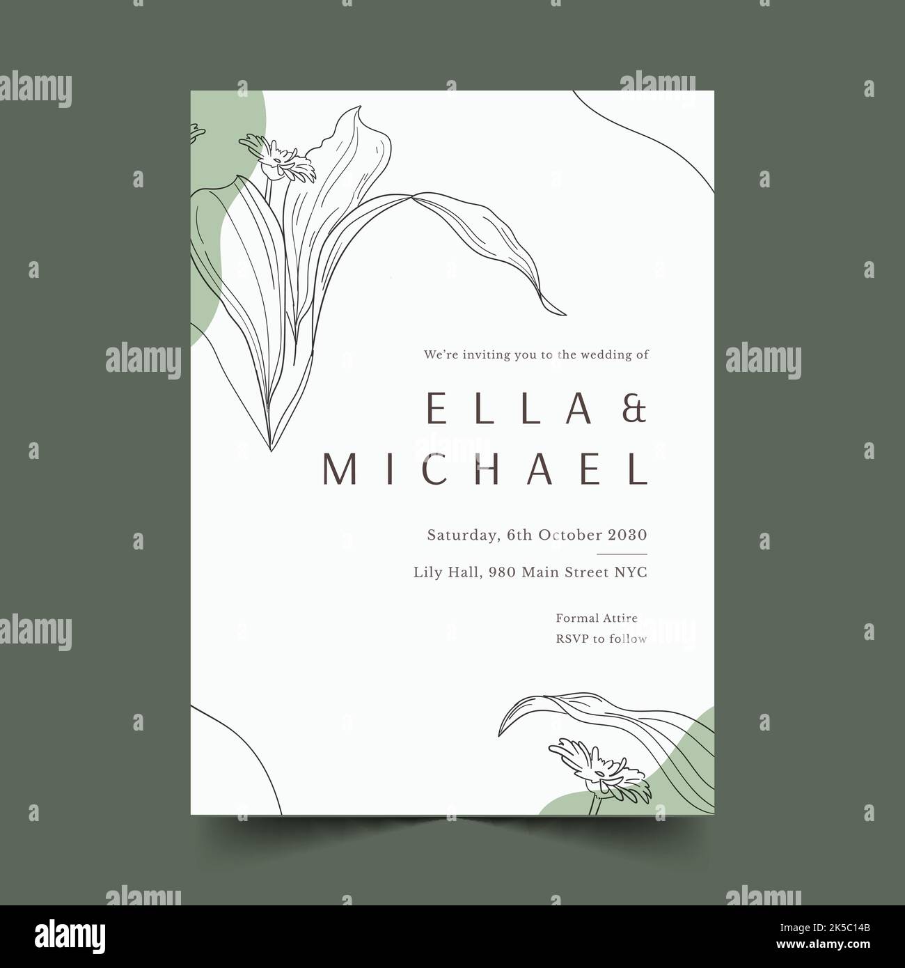 hand drawn linear engraved wedding elements vector design illustration Stock Vector Image & Art ...