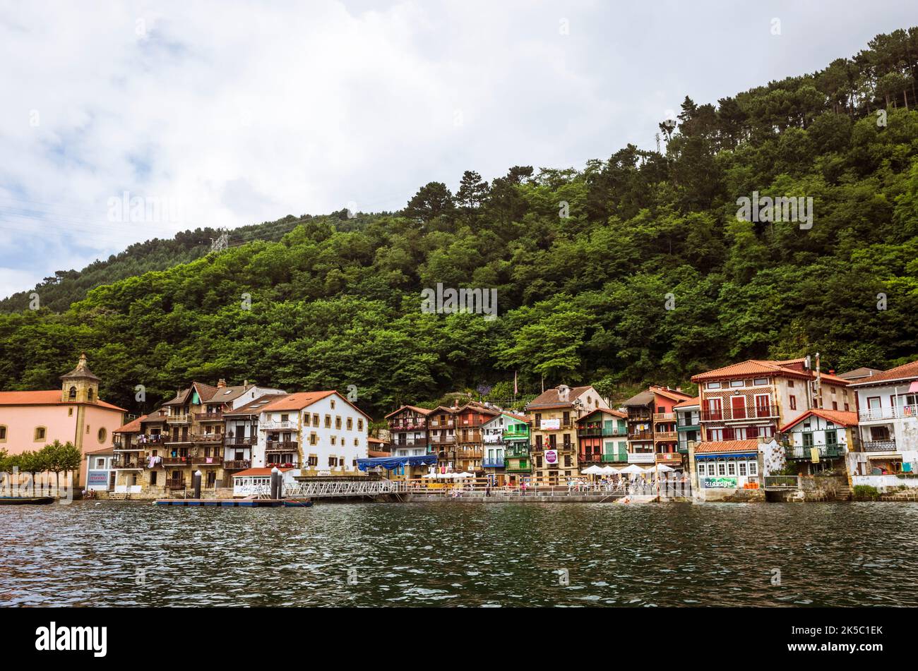 Pasajes, Gipuzkoa, Basque Country, Spain: Waterfront of the old town of ...