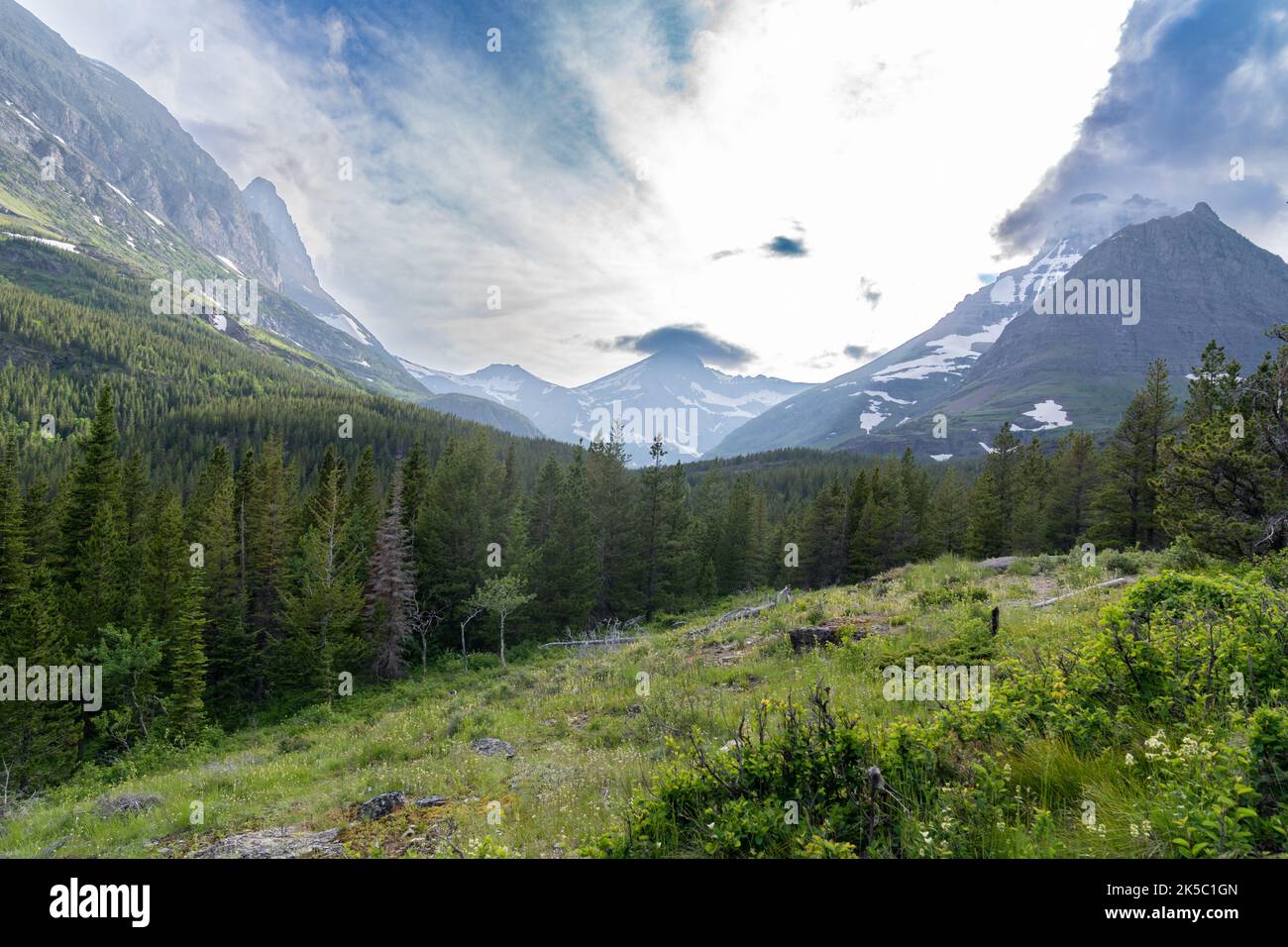 Swiftcurrent lake falls hi-res stock photography and images - Alamy