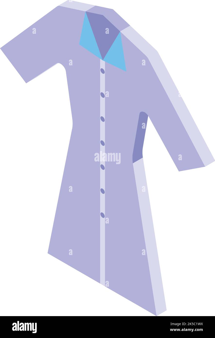 Nurse cloth icon isometric vector. Patient care. Clinic medic Stock ...