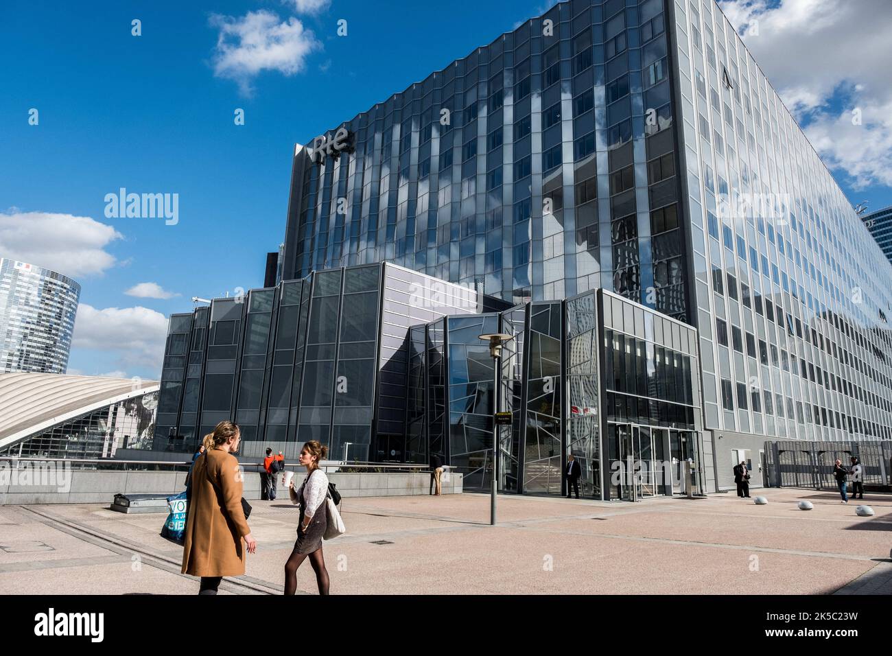 Illustration of the RTE (Electricity Transmission Network) tower in La ...
