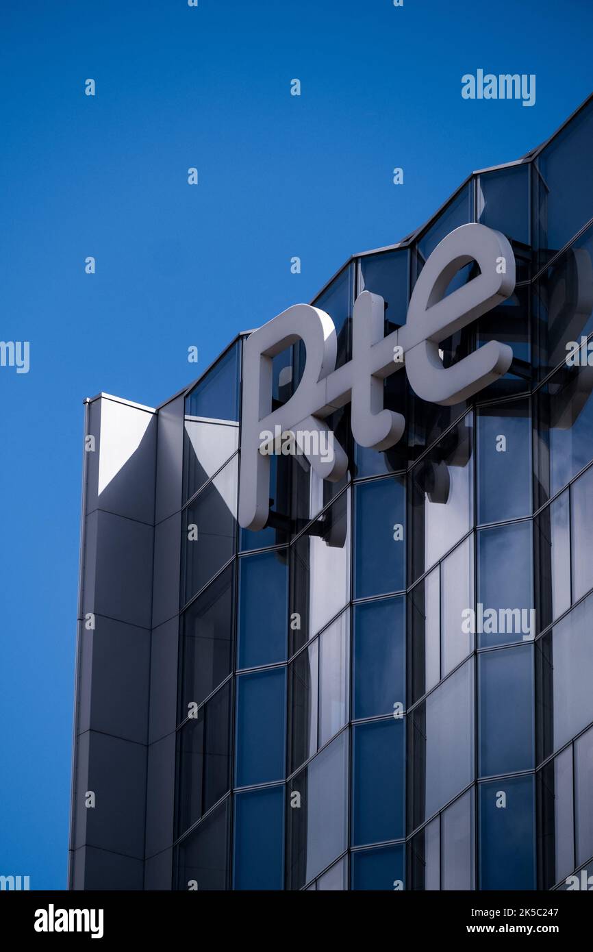 Illustration of the RTE (Electricity Transmission Network) tower in La ...