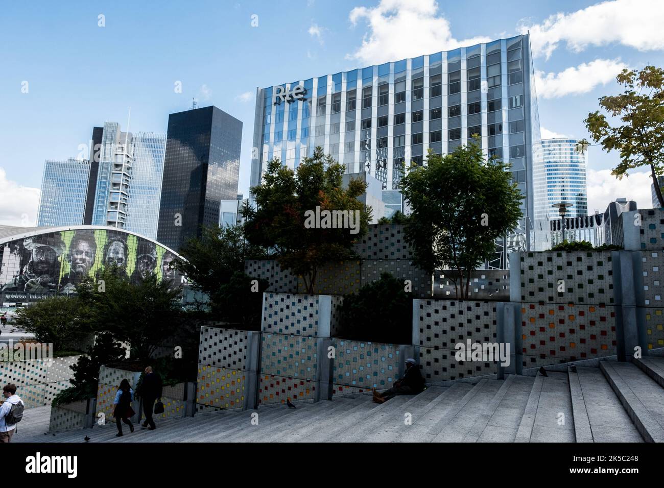 Illustration of the RTE (Electricity Transmission Network) tower in La ...