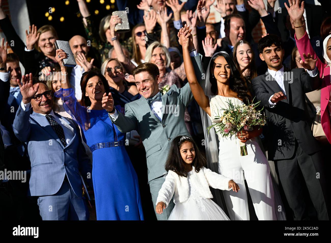 Remco's parents Agna and Patrick Evenepoel and Remco Evenepoel and his ...