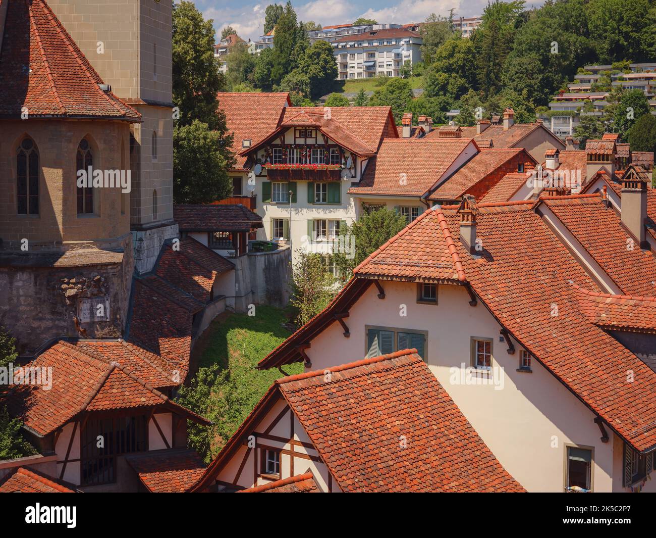 travel to Bern, Switzerland in summer. The old part of Bern is ...