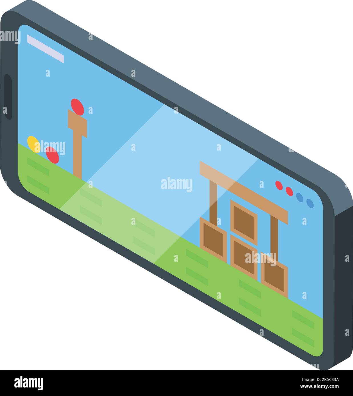 Mobile crane isometric hi-res stock photography and images - Alamy