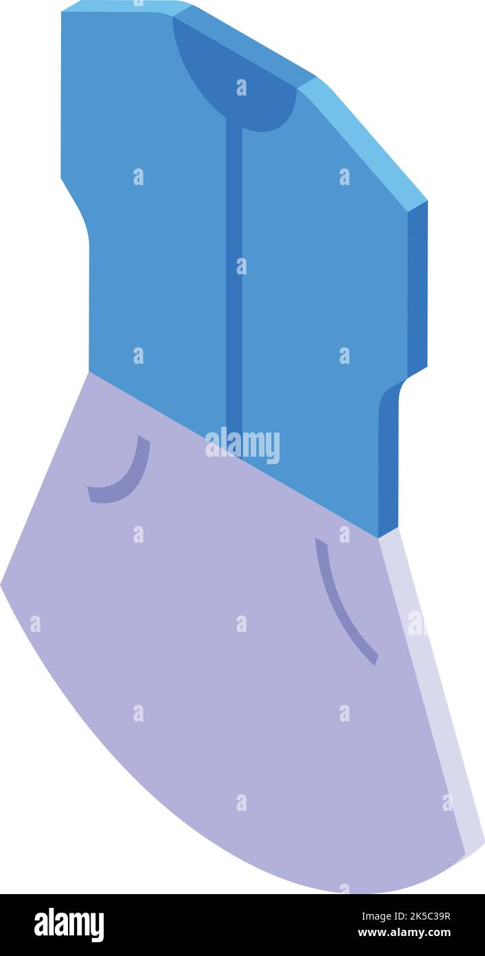 Cute girl dress icon isometric vector. Child kid. School children Stock ...