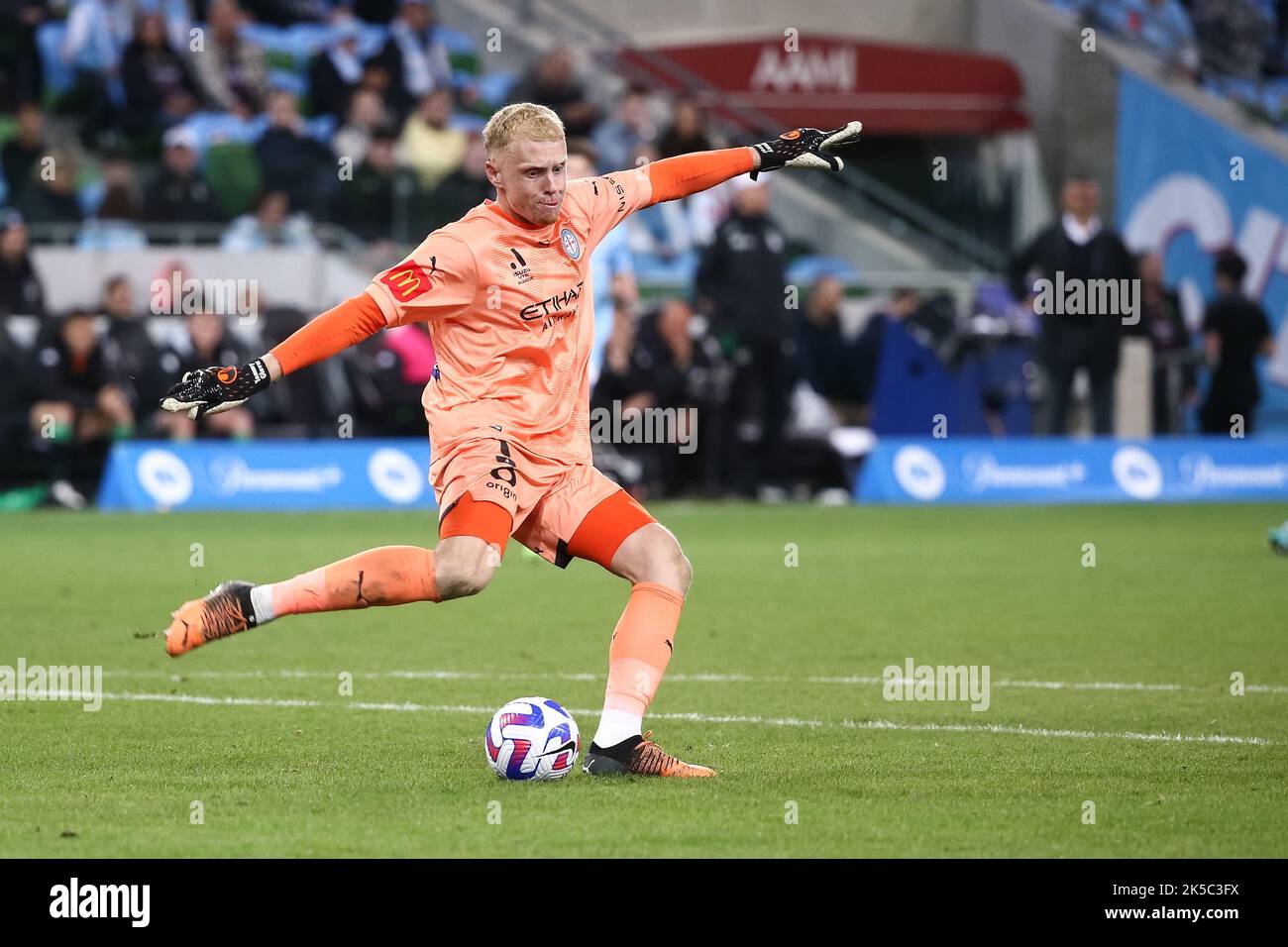 Melbourne, Australia, 7 October, 2022. Tom Glover of Melbourne City FC ...