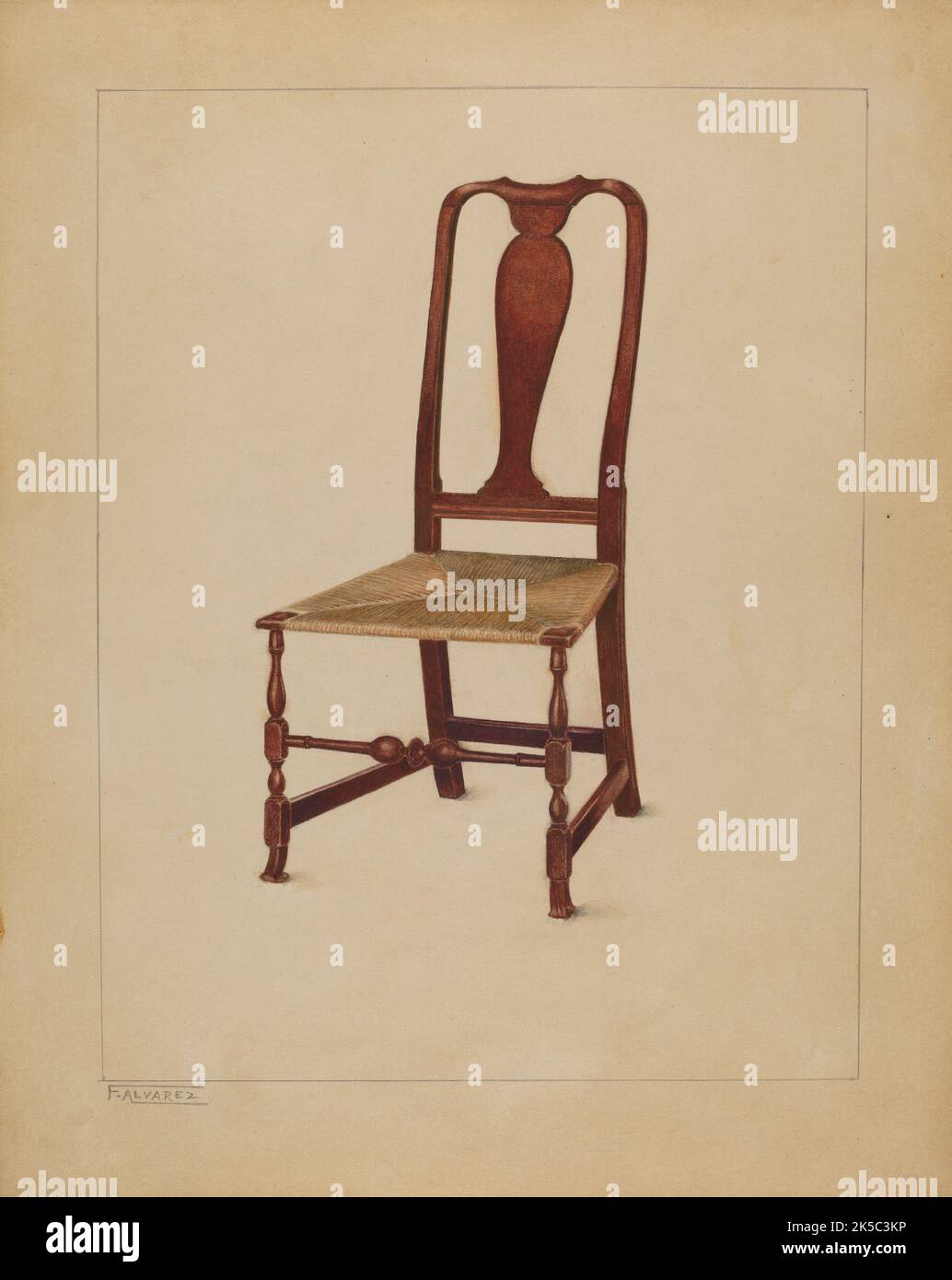 Straw bottom chair hi-res stock photography and images - Alamy