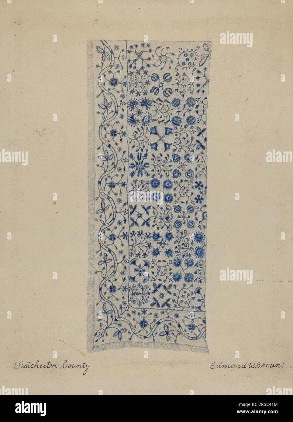 Wool Coverlet, c. 1936 Stock Photo - Alamy