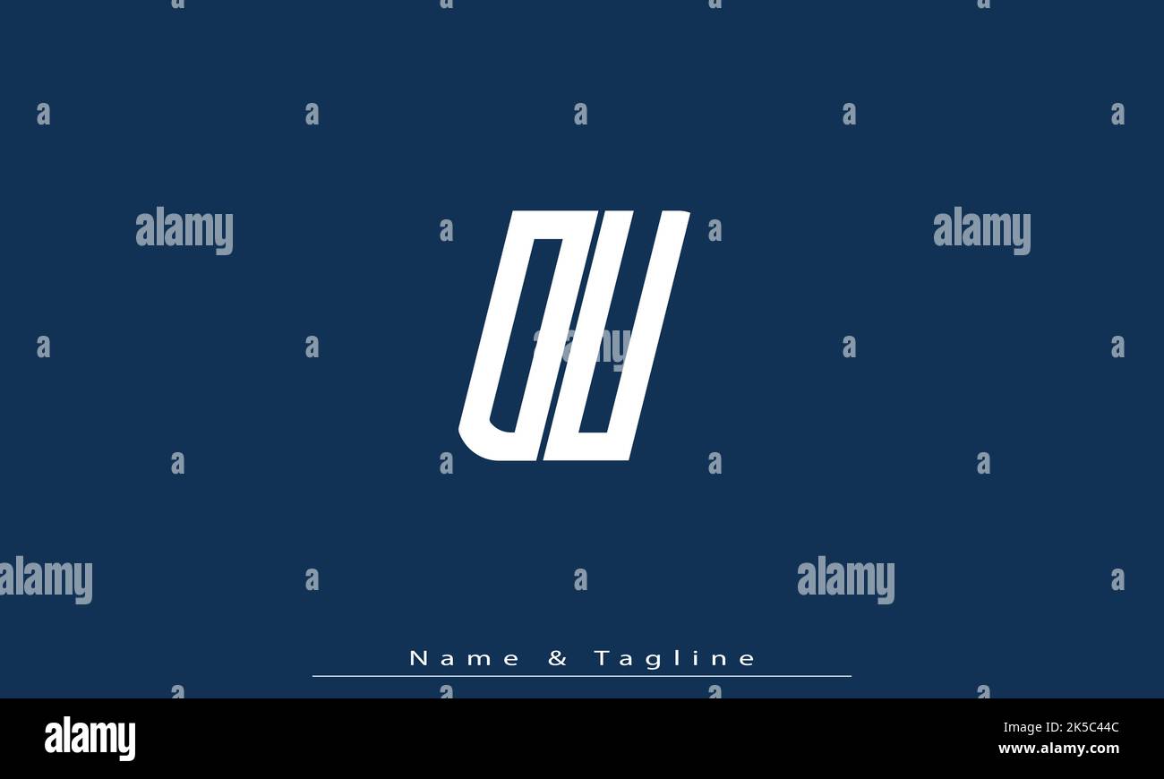 Alphabet letters Initials Monogram logo OU , UO Stock Vector Image ...