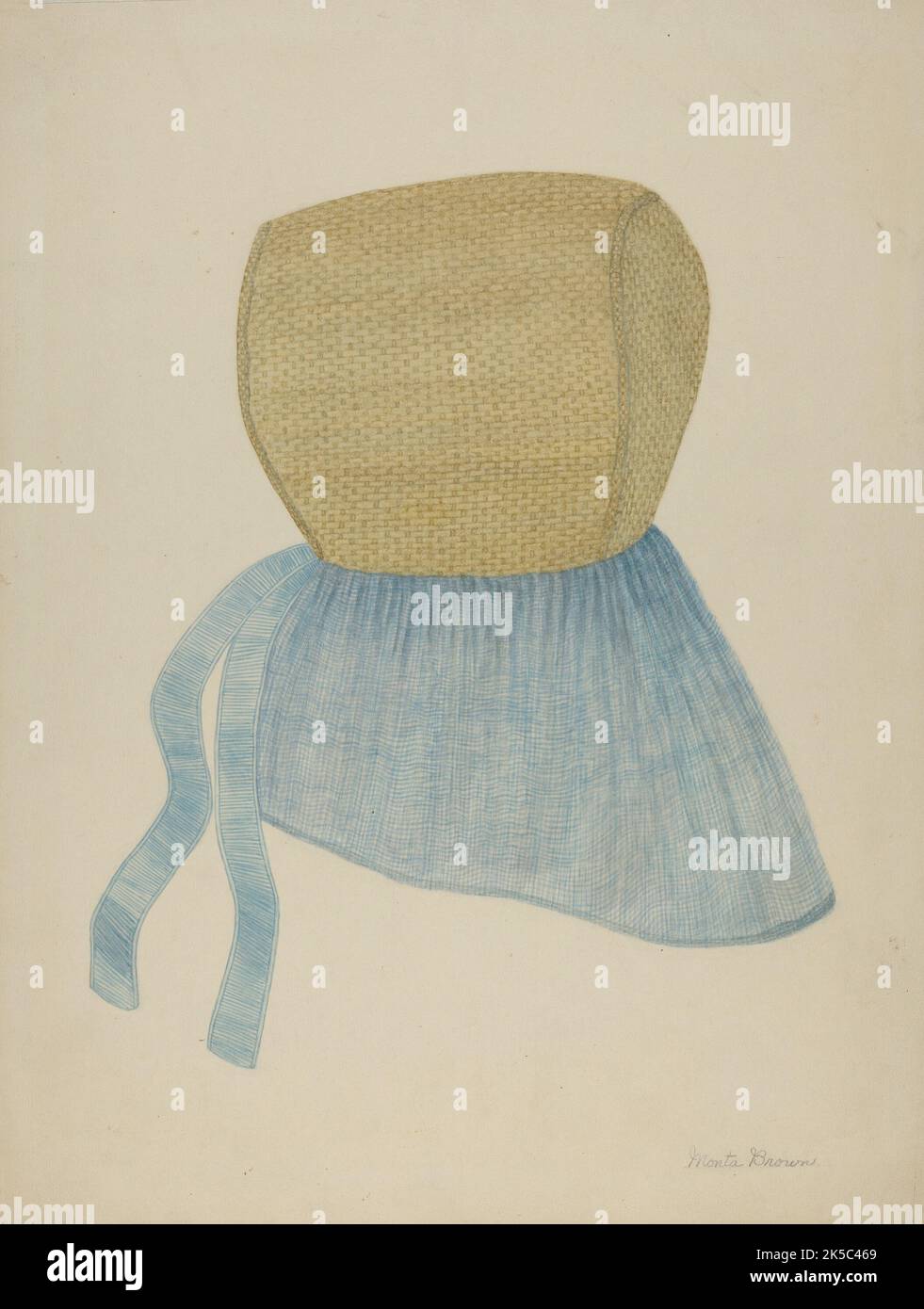Shaker Straw Bonnet, c. 1937 Stock Photo - Alamy