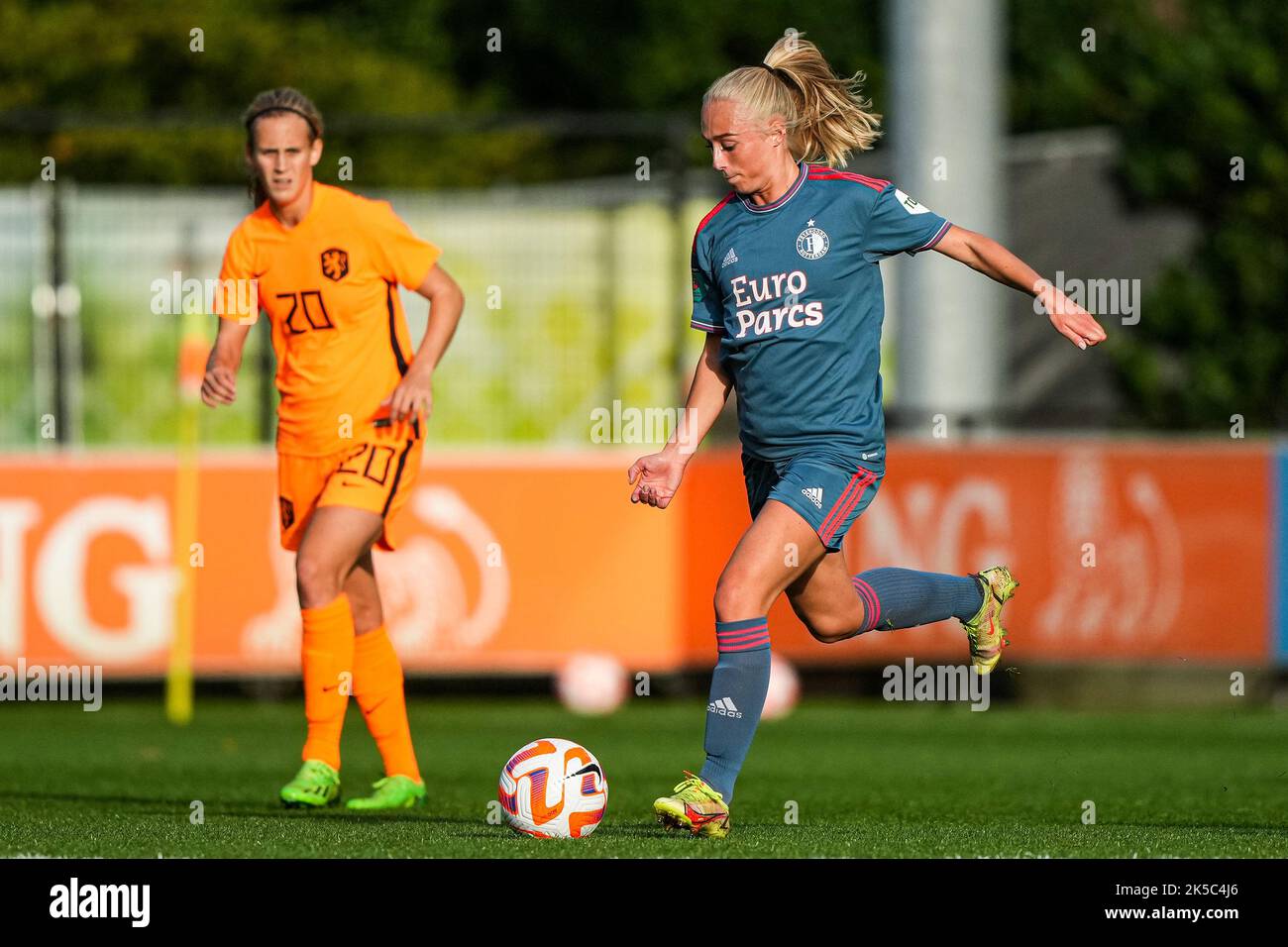 Zeist - Cheyenne van den Goorbergh of Feyenoord V1 during the match ...