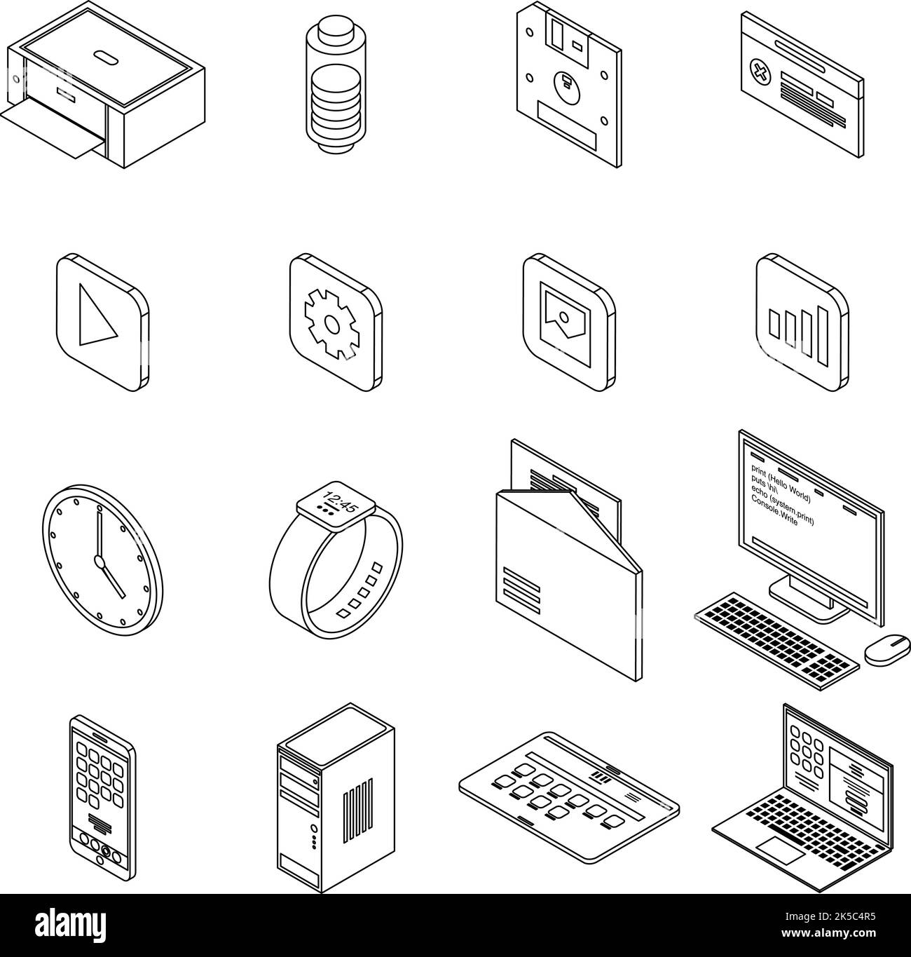 Operating system icons set. Isometric set of operating system vector ... Operating system icons set. Isometric set of operating system vector ...