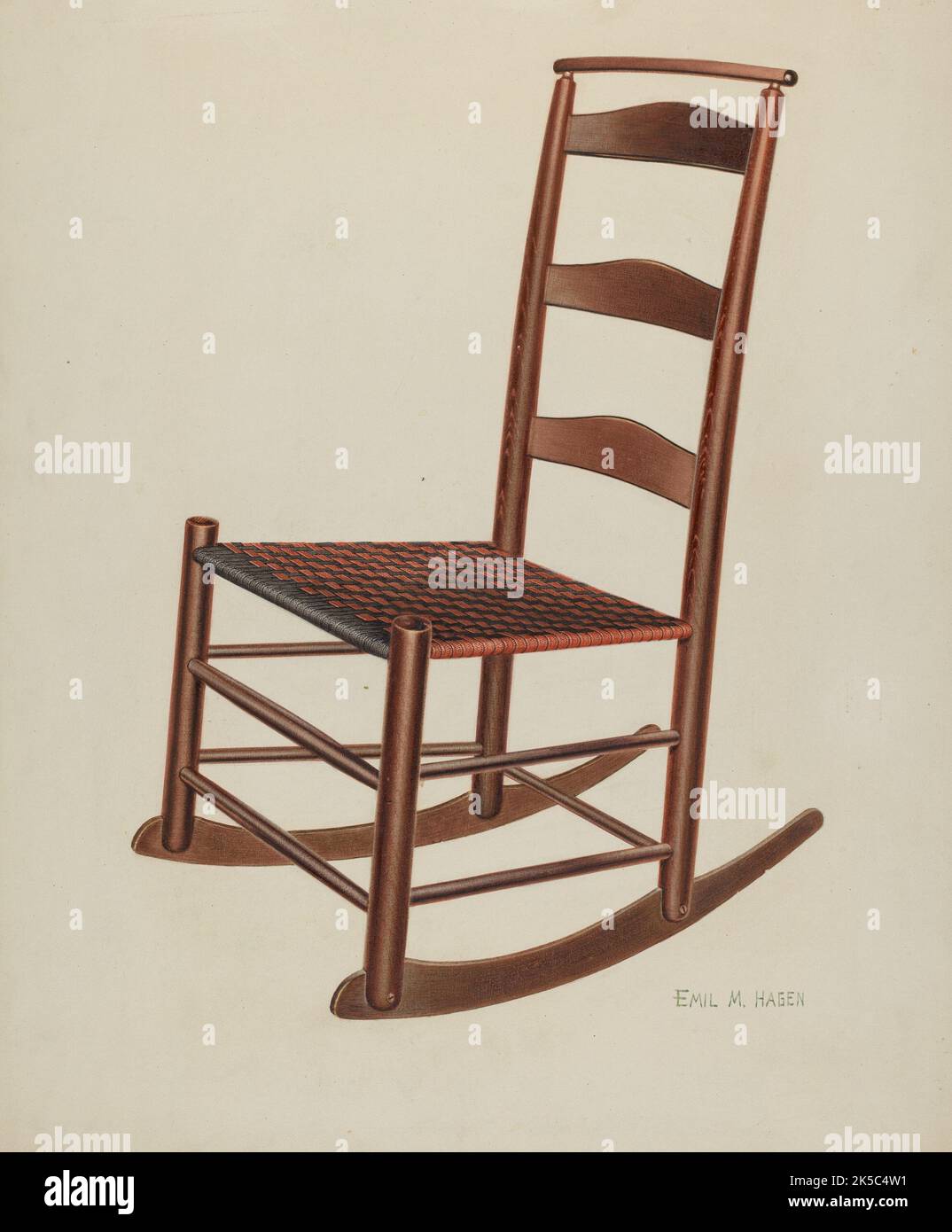 Shaker Chair, c. 1938 Stock Photo - Alamy