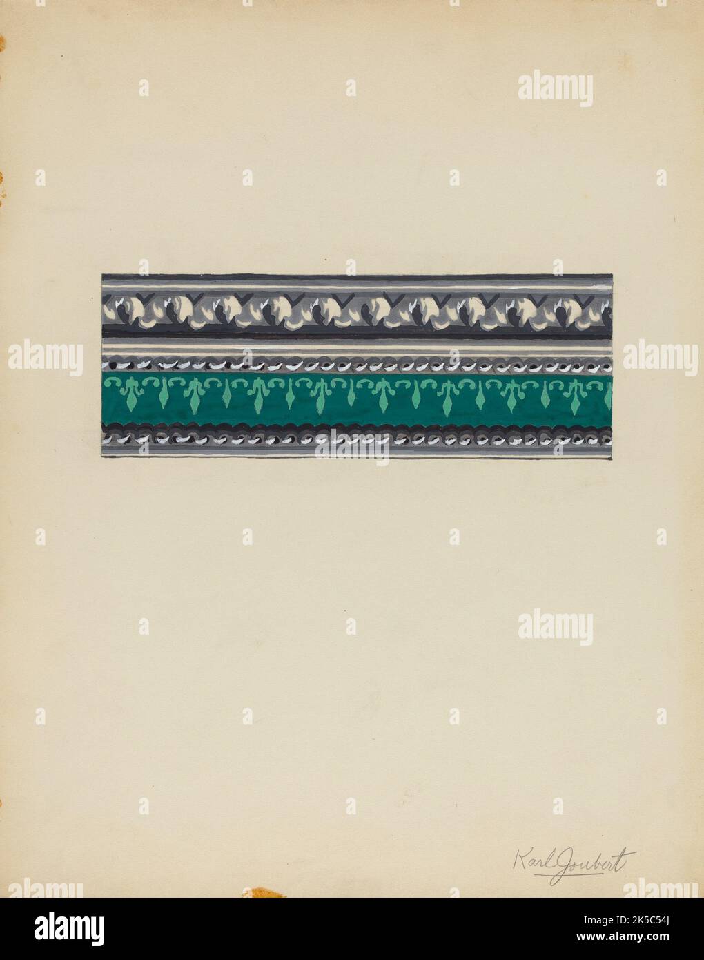 Wall Paper Border, c. 1937 Stock Photo - Alamy