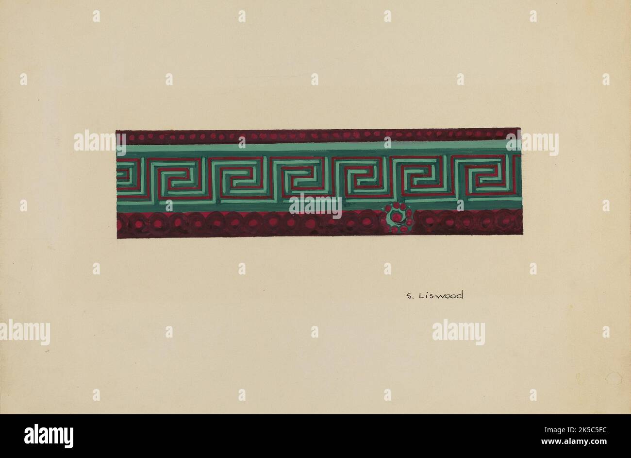 Wallpaper Border, c. 1940 Stock Photo - Alamy