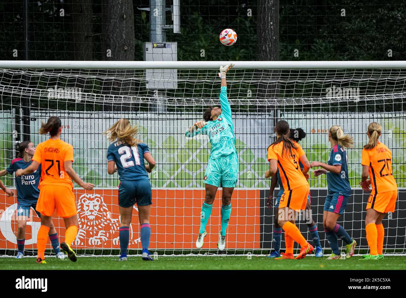 Zeist - Feyenoord V1 goalkeeper Jacintha Weimar during the match ...