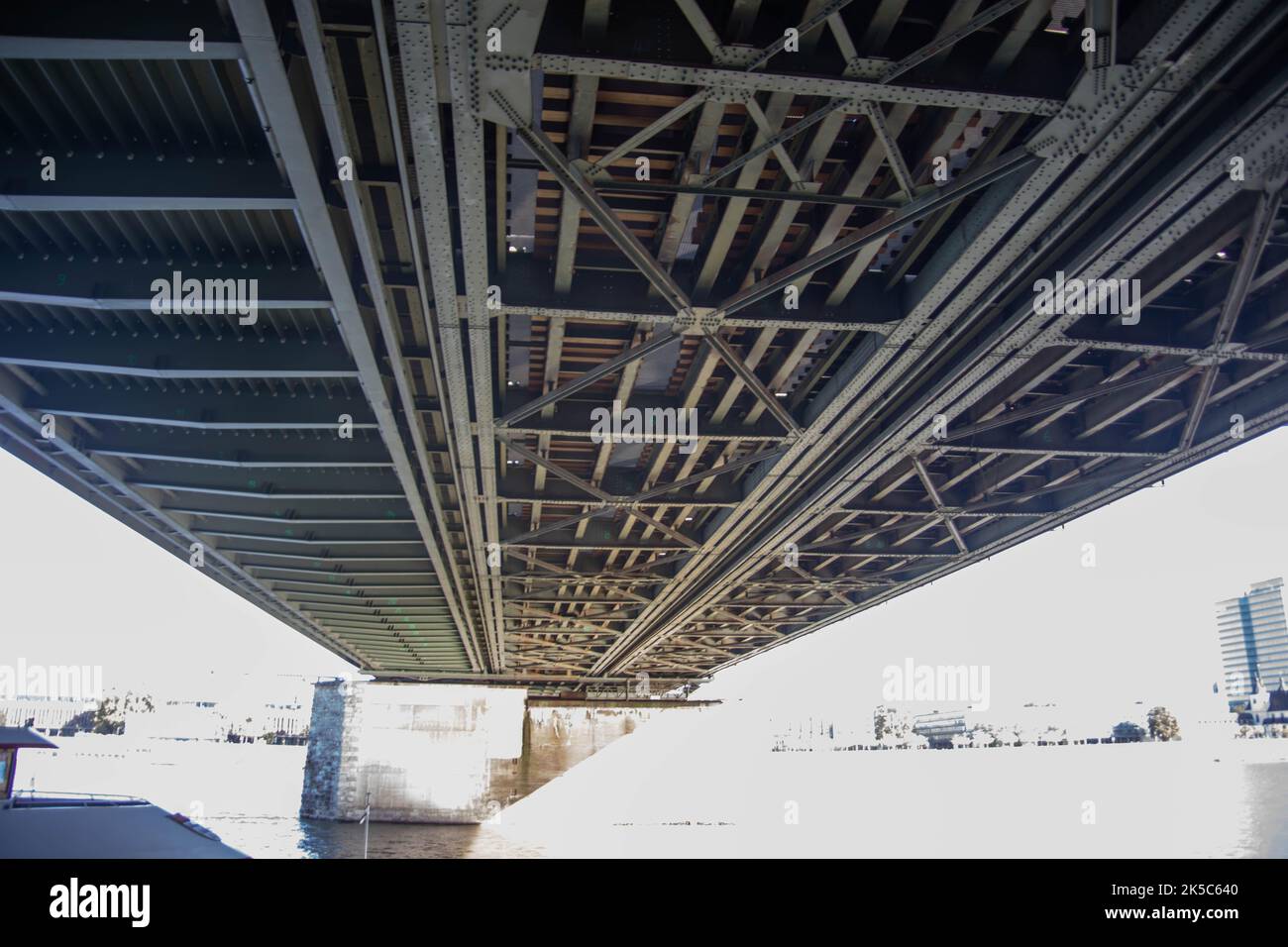 steel Rhine bridge in Cologne Stock Photo - Alamy