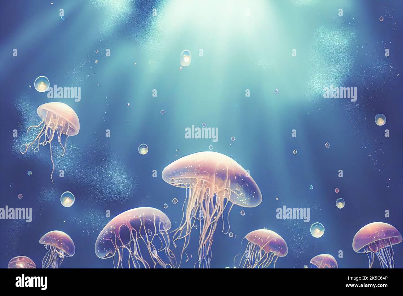 Deep Sea Jellyfish Wallpaper