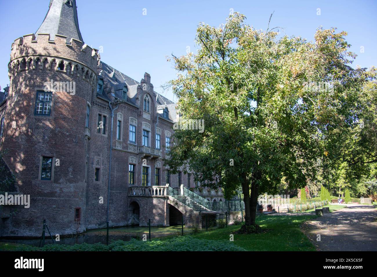 antique beautiful castle in paffendorf near Bergheim Stock Photo - Alamy