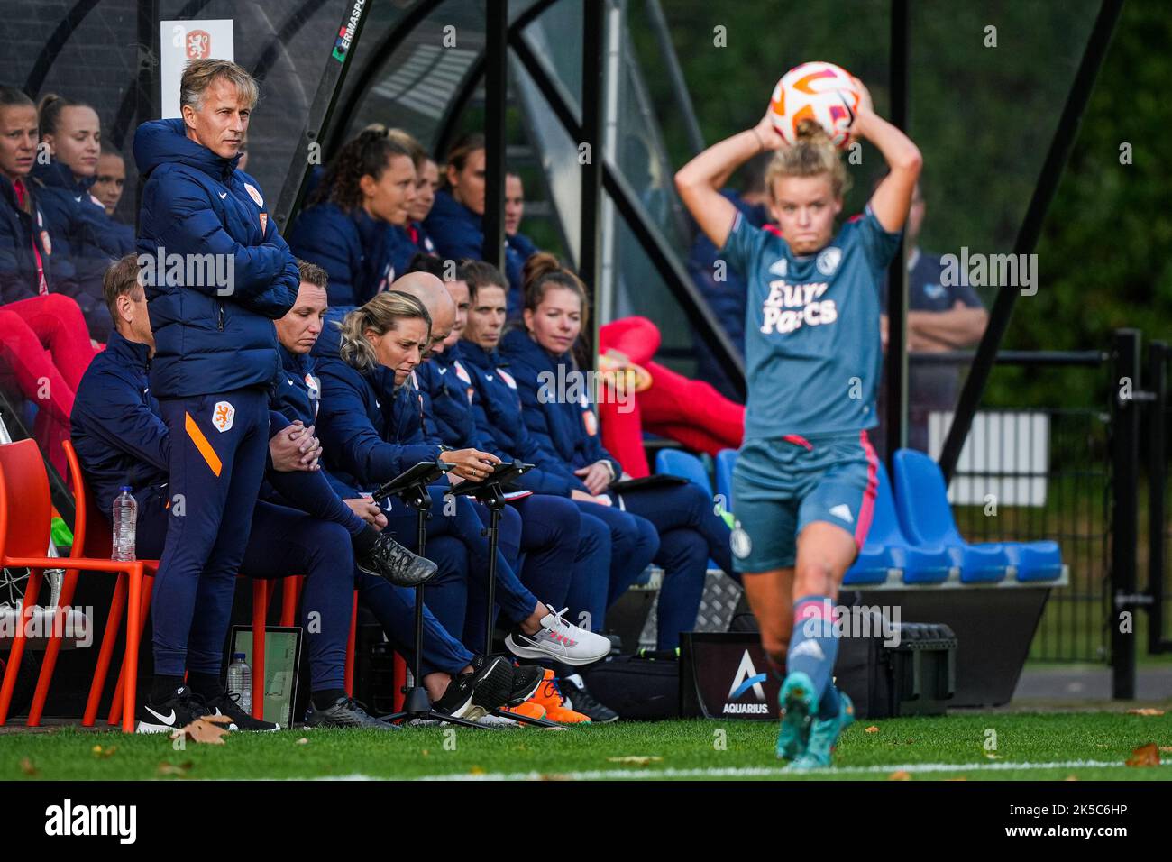 Zeist - Holland women trainer coach Andries Jonker during the match ...