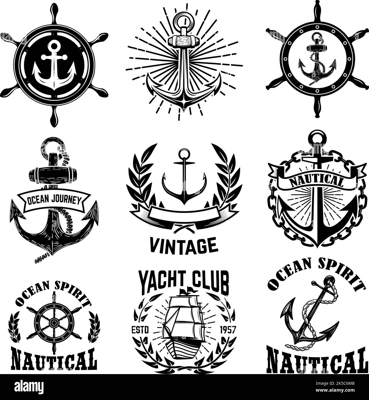 Navy Logo Black And White