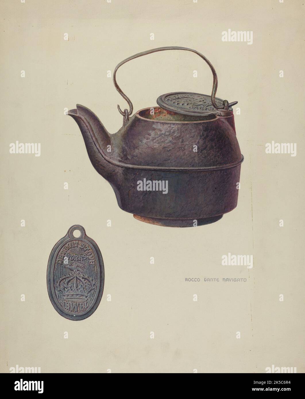 Iron Kettle, c. 1938 Stock Photo - Alamy