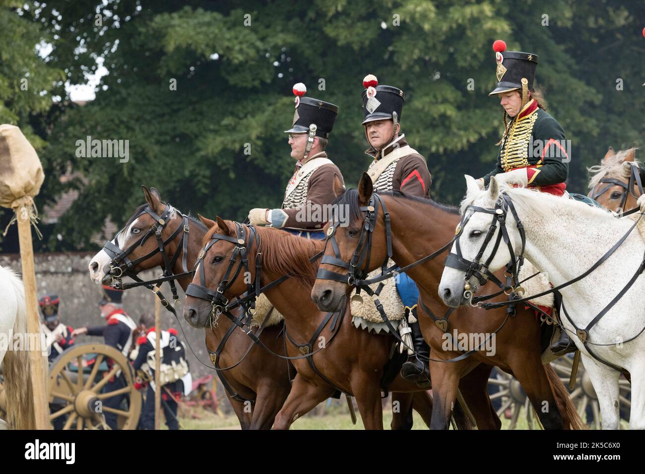 Reenactment First empire Montigny France Stock Photo - Alamy