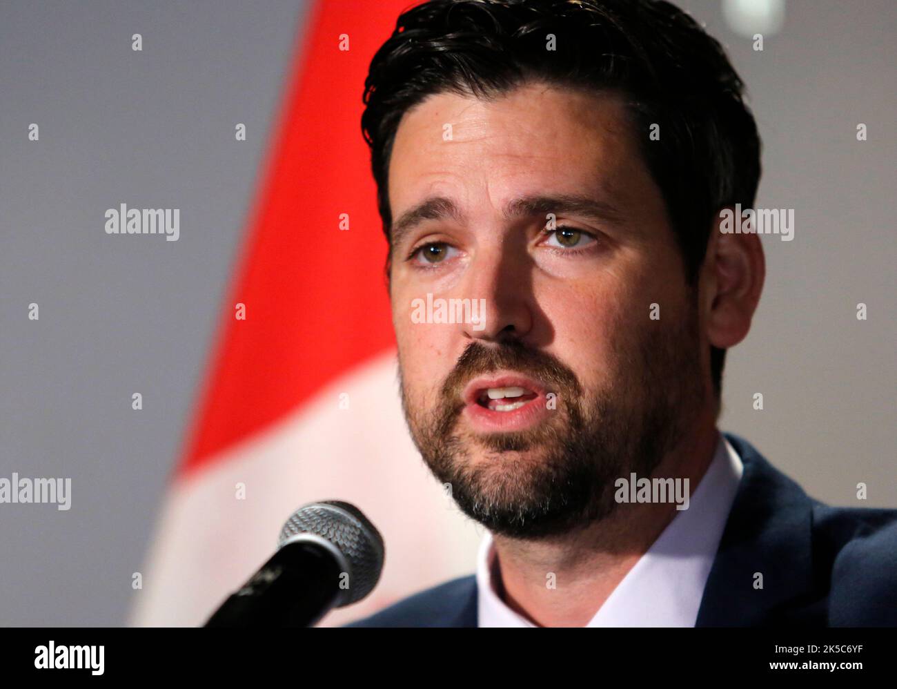 Minister of Immigration, Refugees and Citizenship Sean Fraser makes an ...