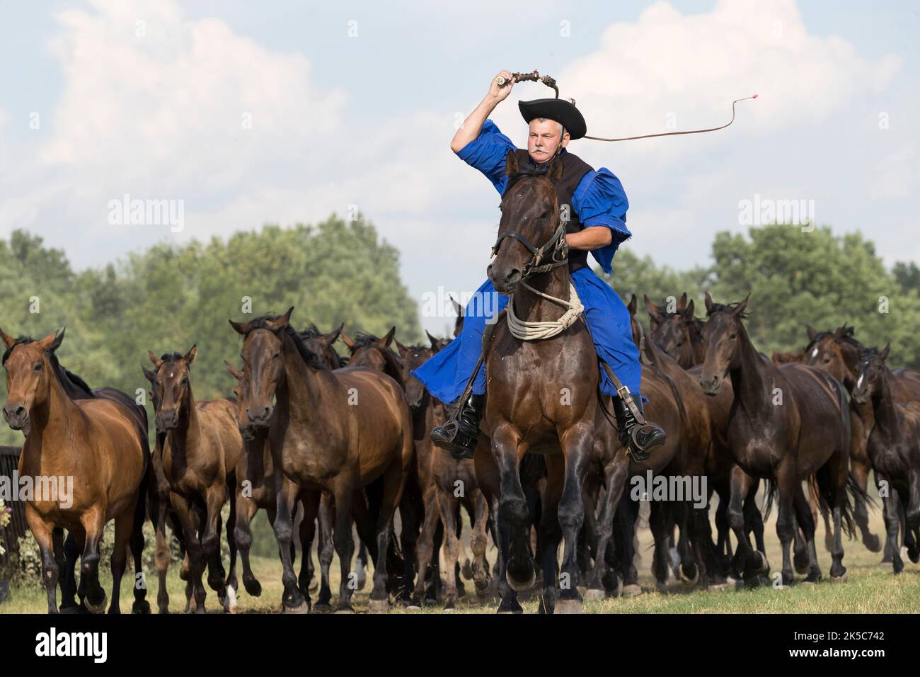 Csikos cowboys Hungary Hortobagy Puzsta Europe tradition Stock Photo ...