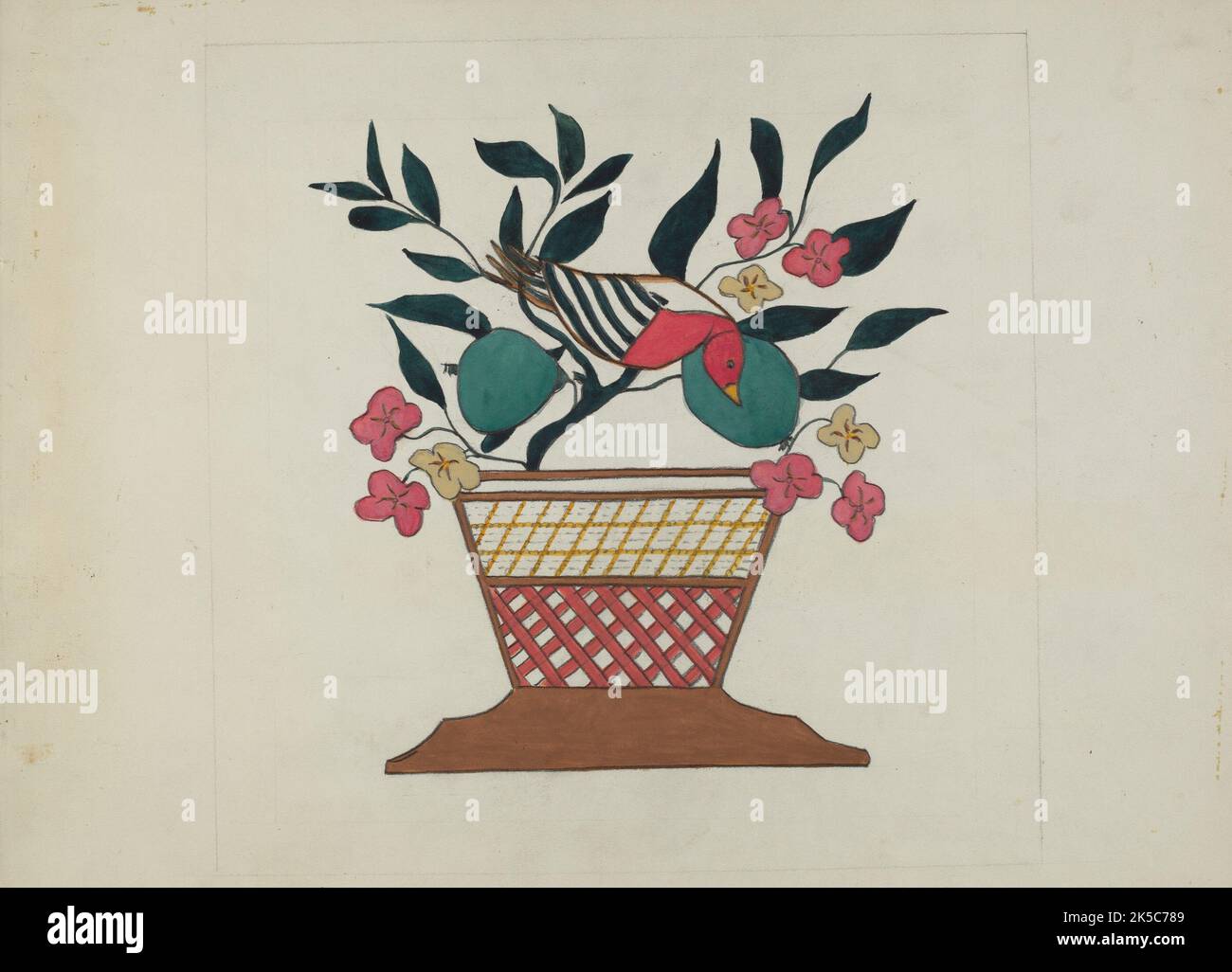 Silk Applique Quilt, c. 1936 Stock Photo - Alamy