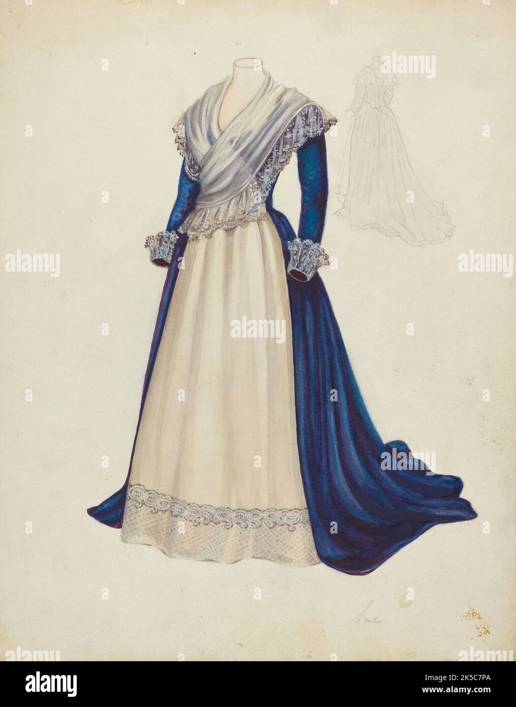 Mantua dress hi-res stock photography and images - Alamy