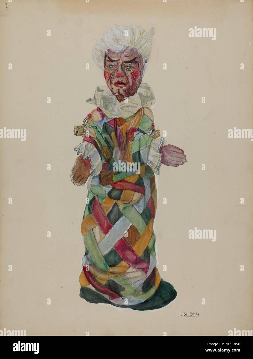 Clown Hand Puppet, 1935/1942 Stock Photo - Alamy